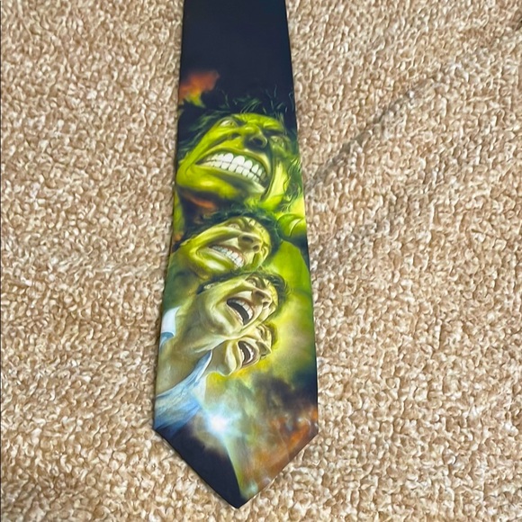 Ralph Marlin | Accessories | Vintage Incredible Hulk Tie 997 Marvel ...